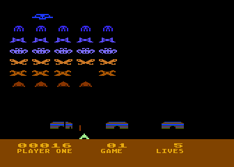 Screenshot of Space Invaders (Atari 5200, 1978) - MobyGames