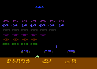 Screenshot of Space Invaders (Atari 5200, 1978) - MobyGames