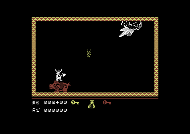 Screenshot of Brian Bloodaxe (Commodore 64, 1985) - MobyGames