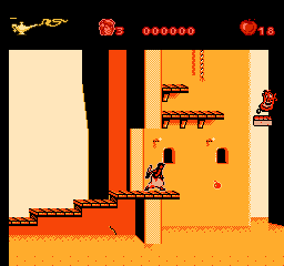 Screenshot of Disney's Aladdin (NES, 1993) - MobyGames