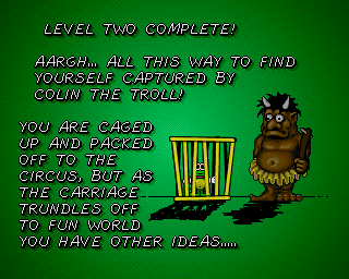 Screenshot of Superfrog (DOS, 1993) - MobyGames