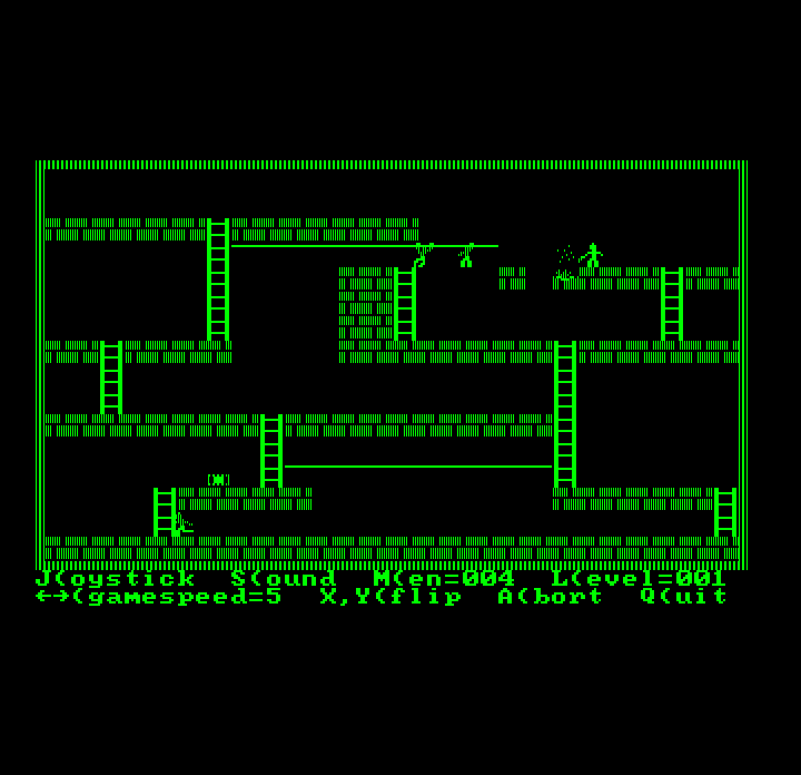 Screenshot of Lode Runner (DOS, 1983) - MobyGames