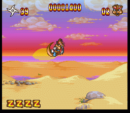 Screenshot of Zero the Kamikaze Squirrel (SNES, 1994) - MobyGames
