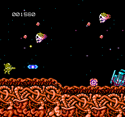 Screenshot of Abadox: The Deadly Inner War (NES, 1989) - MobyGames