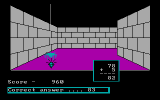 Screenshot of Adventures in Math (DOS, 1983) - MobyGames