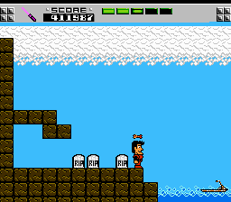 Screenshot of The Adventures of Rad Gravity (NES, 1990) - MobyGames
