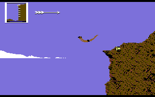 Screenshot of World Games (Commodore 64, 1986) - MobyGames