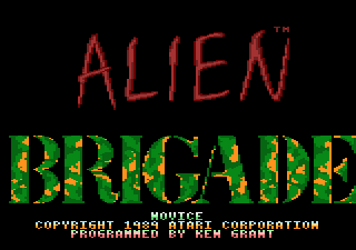 Screenshot of Alien Brigade (Atari 7800, 1990) - MobyGames