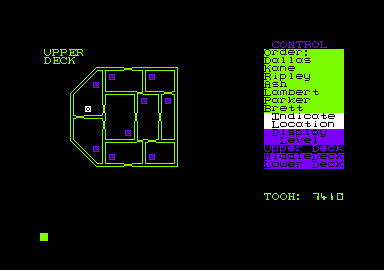 Screenshot of Alien (Amstrad CPC, 1984) - MobyGames