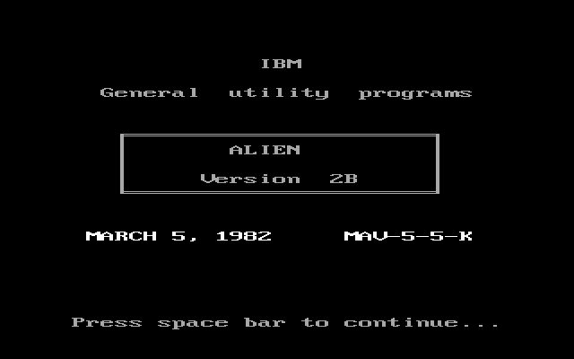 Alien (1982) - MobyGames