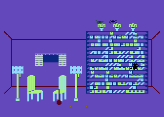 Screenshot of Alley Cat (Atari 8-bit, 1983) - MobyGames