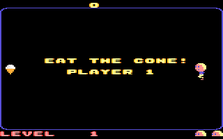 Screenshot of Food Fight (Atari 7800, 1983) - MobyGames