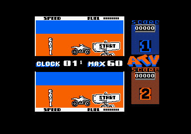 Screenshot of ATV Simulator (Amstrad CPC, 1987) - MobyGames