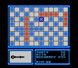 Screenshot of Battleship (NES, 1993) - MobyGames