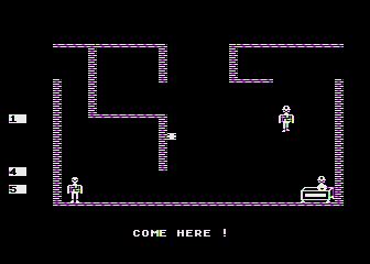 Screenshot of Beyond Castle Wolfenstein (Atari 8-bit, 1984) - MobyGames