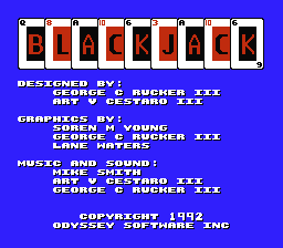 Blackjack (1992) - MobyGames