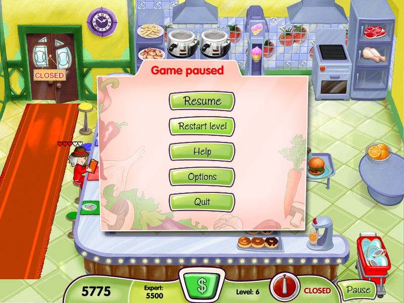Screenshot of Cooking Dash (Windows, 2008) - MobyGames