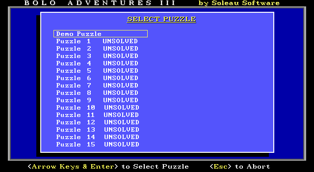 Bolo Adventures III (1994) - MobyGames