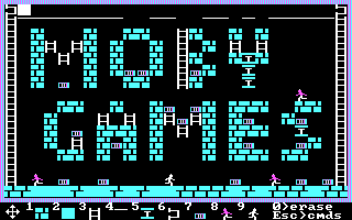 Screenshot of Lode Runner (DOS, 1983) - MobyGames