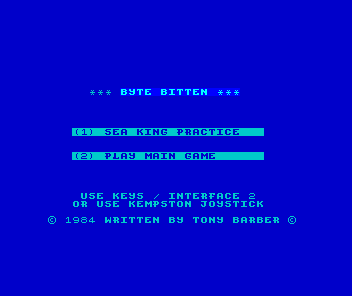 Screenshot of Byte Bitten (ZX Spectrum, 1984) - MobyGames