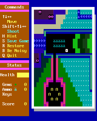 Screenshot of Super ZZT (DOS, 1992) - MobyGames