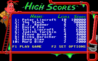 Screenshot of Pipe Dream (DOS, 1989) - MobyGames