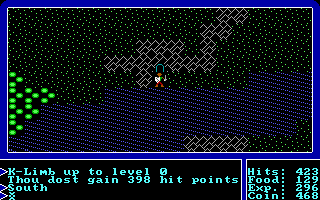 Screenshot of Ultima I (DOS, 1986) - MobyGames