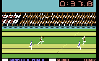 Screenshot of Summer Games (Commodore 64, 1984) - MobyGames