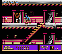 Screenshot of Zen: Intergalactic Ninja (NES, 1993) - MobyGames