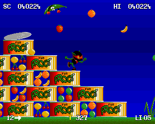 Screenshot of Zool (Amiga, 1992) - MobyGames
