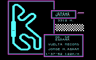 Screenshot of Grand Prix Master (DOS, 1988) - MobyGames