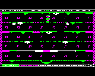 Screenshot of Jet-Boot Jack (Electron, 1983) - MobyGames