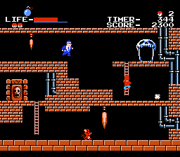 Screenshot of The Goonies (NES, 1986) - MobyGames