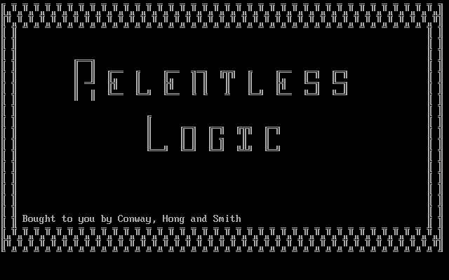 Relentless Logic (1985) - MobyGames