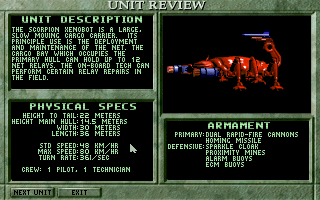 Screenshot of Ultrabots (DOS, 1993) - MobyGames