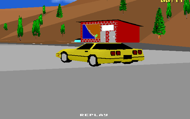 Screenshot of Car and Driver (DOS, 1992) - MobyGames
