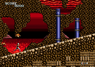 Screenshot of Chelnov: Atomic Runner (Genesis, 1988) - MobyGames