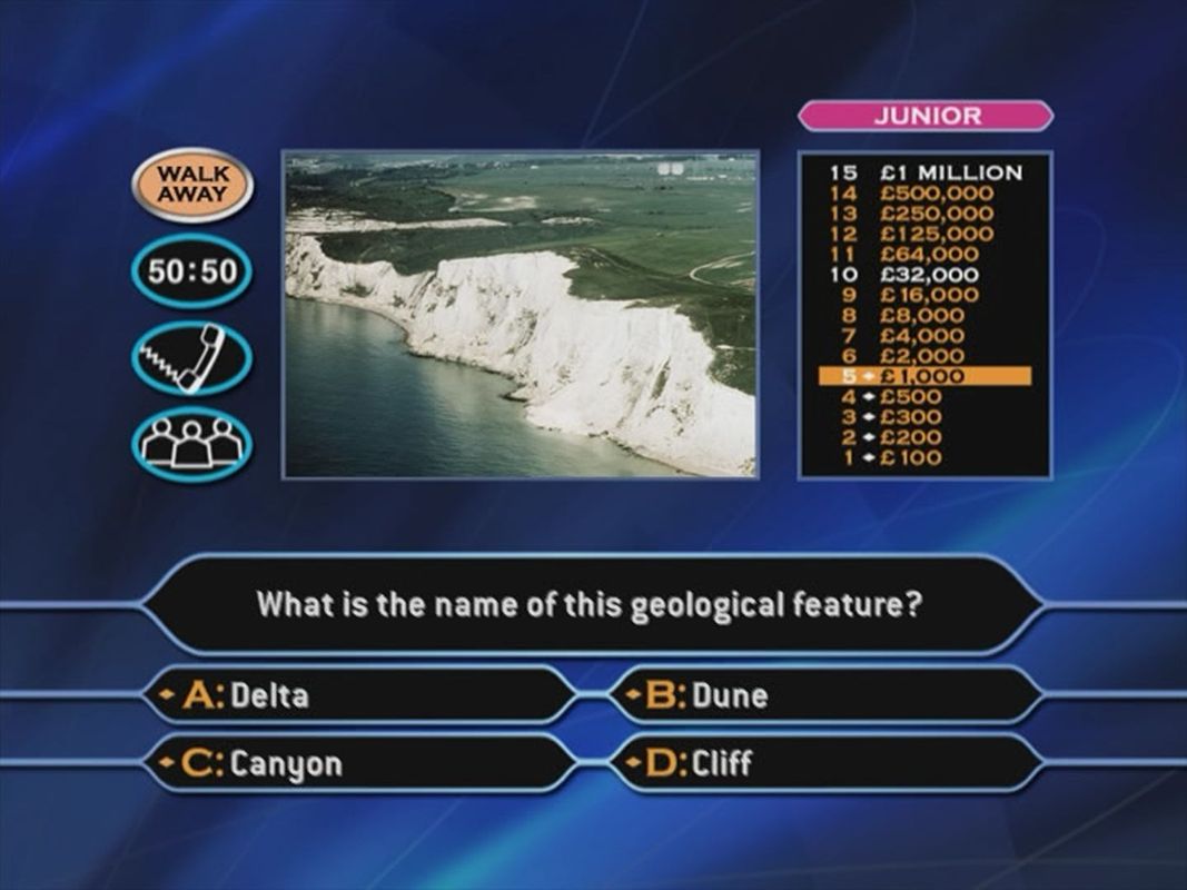 Screenshot of Who Wants to Be a Millionaire?: 3rd Edition (DVD Player ...