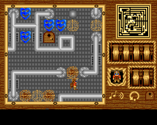 Screenshot of Prospector in the Mazes of Xor (Amiga, 1989) - MobyGames