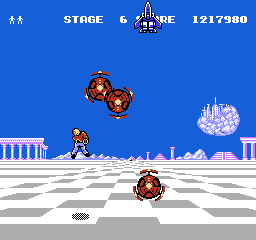 Screenshot of Space Harrier (NES, 1985) - MobyGames