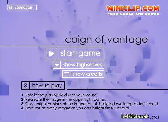 Screenshot of coign of vantage (Browser, 2008) - MobyGames