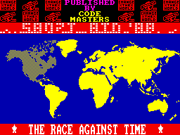 Screenshot of The Race Against Time (ZX Spectrum, 1988) - MobyGames