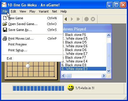 Screenshot of Go-Moku (Windows, 2001) - MobyGames
