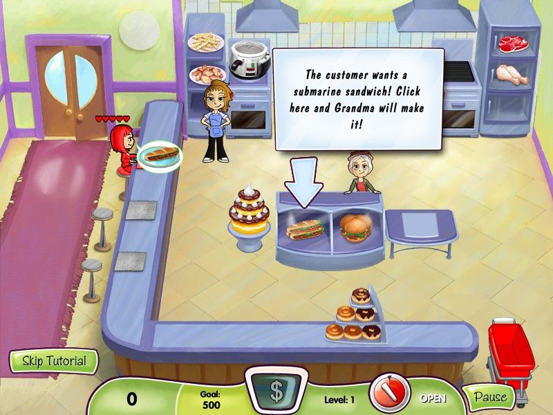 Screenshot of Cooking Dash (Windows, 2008) - MobyGames
