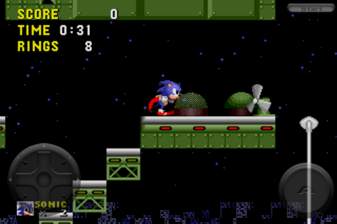 Screenshot of Sonic the Hedgehog (iPhone, 1991) - MobyGames