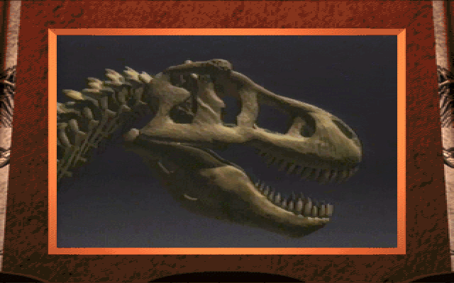 Screenshot of 3-D Dinosaur Adventure (DOS, 1993) - MobyGames