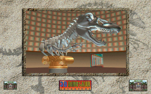 Screenshot of 3-D Dinosaur Adventure (DOS, 1993) - MobyGames
