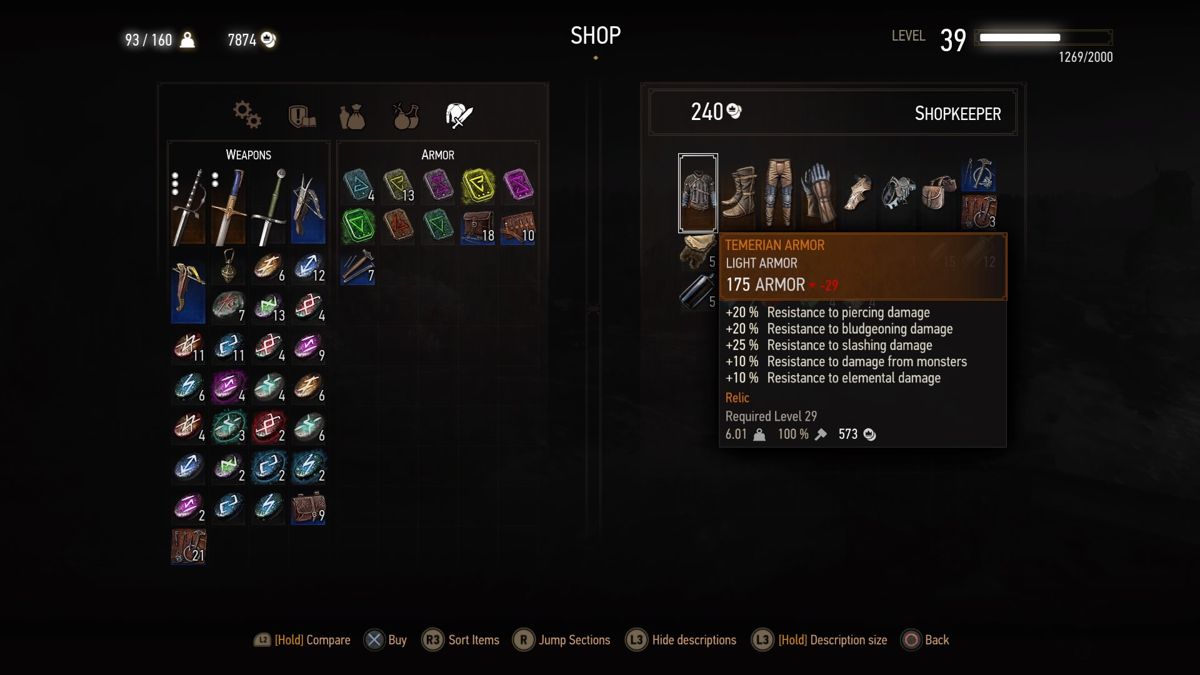 The Witcher 3: Wild Hunt - Temerian Armor Set screenshots - MobyGames