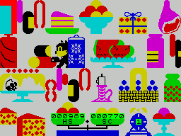 Screenshot of Caesar the Cat (ZX Spectrum, 1983) - MobyGames