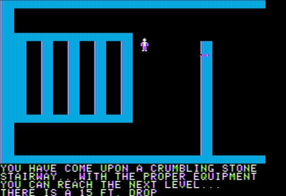 Screenshot of Beneath the Pyramids (Apple II, 1980) - MobyGames
